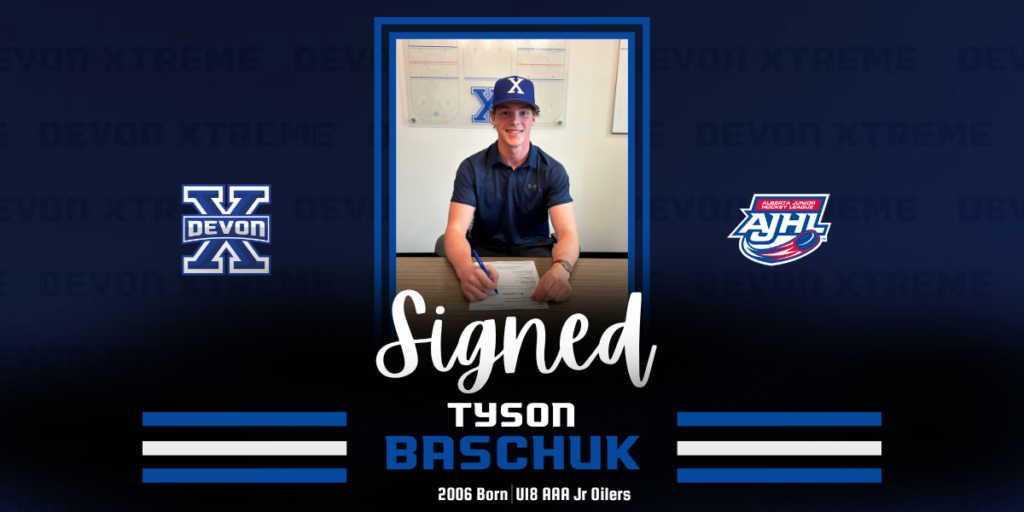 DEVON XTREME SIGN DEFENCEMAN TYSON BASCHUK | Devon Xtreme